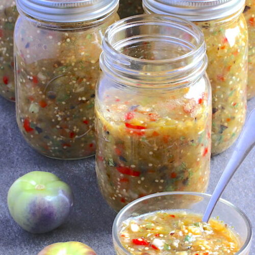 Spicy Tomatillo Salsa - A Life Well Planted
